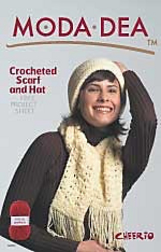 Ravelry: Moda Dea LM0120, Crocheted Scarf & Hat - patterns