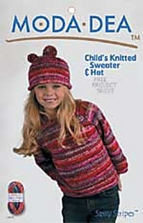 Ravelry: Child's Knitted Sweater & Hat pattern by Moda Dea