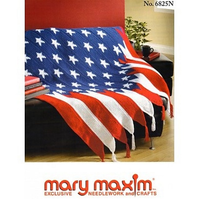 Ravelry: Americana Throw pattern by Mary Maxim