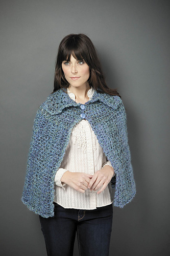 Ravelry: Collared Capelet pattern by Lion Brand Yarn