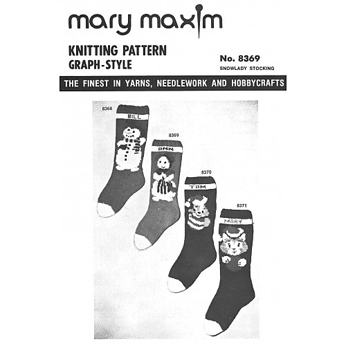 Ravelry: Snowlady Stocking pattern by Mary Maxim