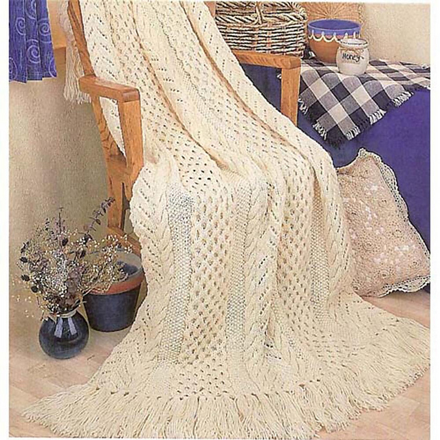 Ravelry: Honeycomb Aran Afghan pattern by Pat Monroe