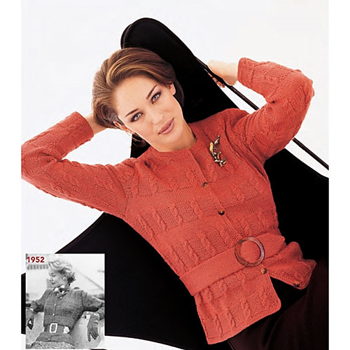 Ravelry: #33 Belted Cardigan/ Jacket pattern by Vogue Knitting