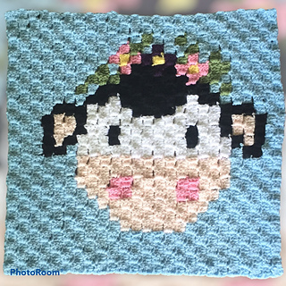 Ravelry: Miss Betsy Cow C2C Graphgan Blanket Square pattern by Claudette