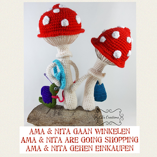 Ravelry: Toadstool Paddenstoel Ama and Nita pattern by CB's Creations