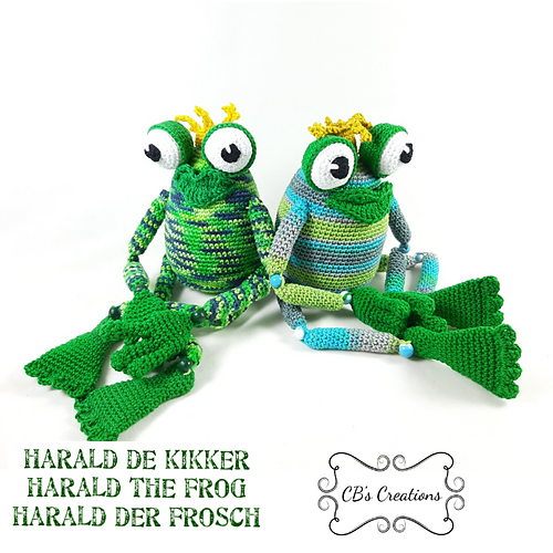 Ravelry: Harald the Frog de Kikker der Frosch pattern by CB's Creations