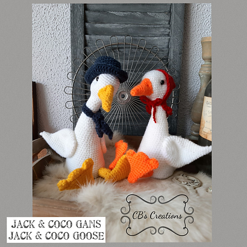 Ravelry: Jack and Coco Goose Jailbird pattern by CB's Creations