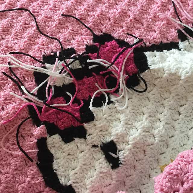 Ravelry: ColoradoMom's C2C Hello Kitty Blanket