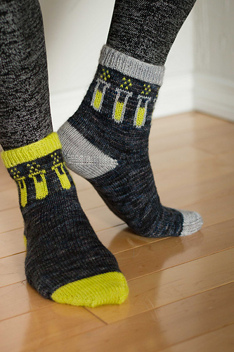 Ravelry: We've Got Chemistry Socks pattern by Emma L K