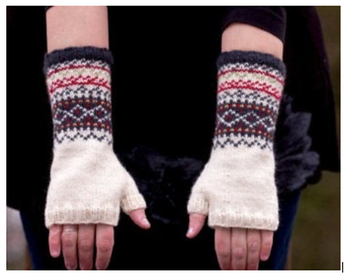 Ravelry: Folk Fingerless Mittens /Mitaines sans doigts folk pattern by ...