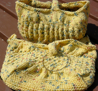 Ravelry: 2 Cabled Bags pattern by Cora Shaw