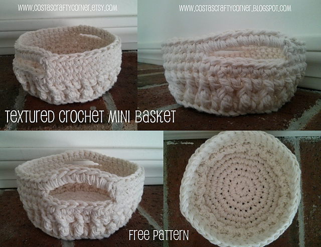 Ravelry: Mini Crochet Basket pattern by Amanda Costa