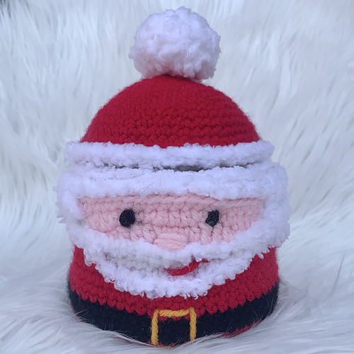 Ravelry: Santa Gift Basket with Lid pattern by Fiona Field
