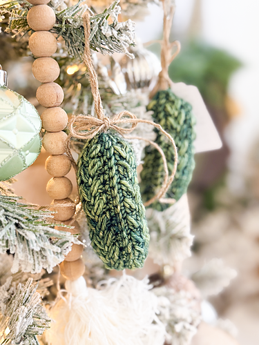 Ravelry: Wheat Stitch™ Pickle Ornament pattern by Briana K Designs