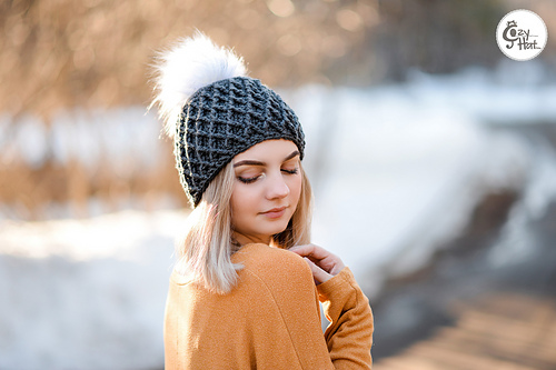 Ravelry: Vianna Diamond Beanie Hat pattern by Ana