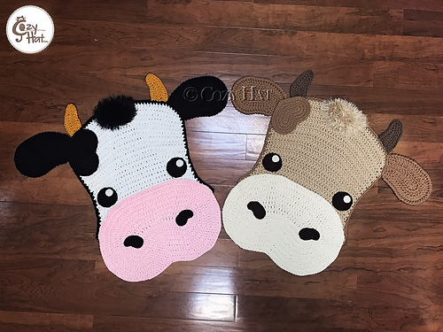 Ravelry: Molly The Cow Rug pattern by Ana