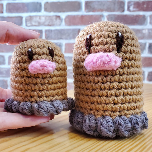 Ravelry: Diglett CrochetGO Pokemon pattern by Nichole Duncan