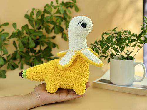 Ravelry: Cute BANANASAURUS pattern by CraftedJeanne