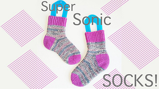 Ravelry: SuperSonic Socks pattern by Crafternoon Treats