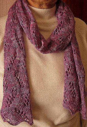 Ravelry: Luscious Lace Scarf pattern by Knitting Pixie