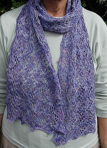 Ravelry: Swirls of Lace Scarf pattern by Knitting Pixie