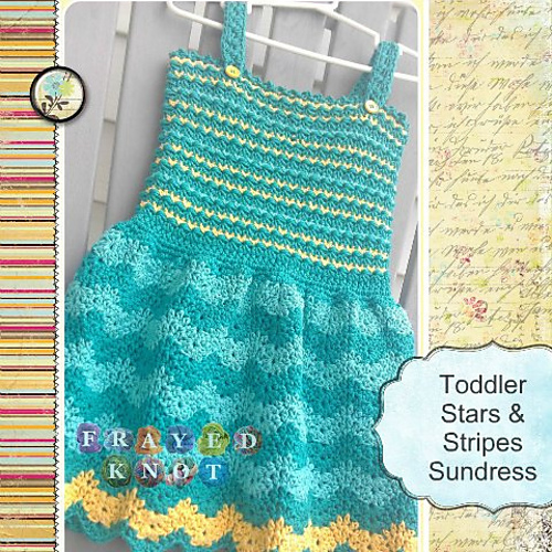Ravelry: Stars & Stripes Toddler Sundress pattern by Kate Wagstaff
