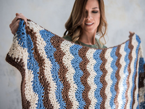 Ravelry: Ripple Lace Afghan pattern by Kate Wagstaff