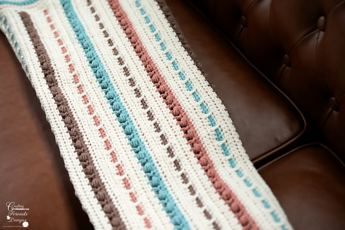 Ravelry: Wrapped in Ribbon Blanket pattern by Kate Wagstaff