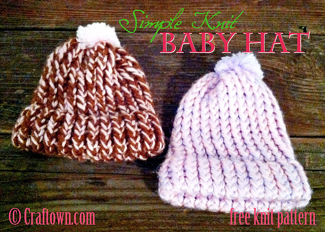 Ravelry: Simple Knit Baby Hat pattern by Jenny Newman