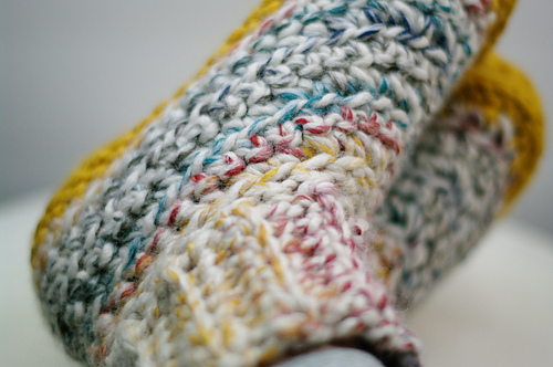 Ravelry: The Woodcamper Cabin Booties pattern by Pamela Couch