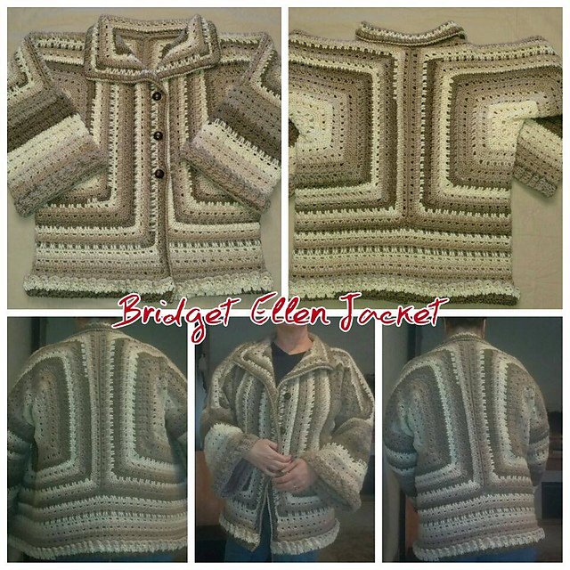 Ravelry: Bridget Ellen Jacket pattern by Crafty Curl by Anne Bousselot