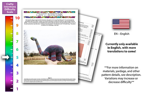 Ravelry: Long Neck Dinosaur pattern by Megan Lapp