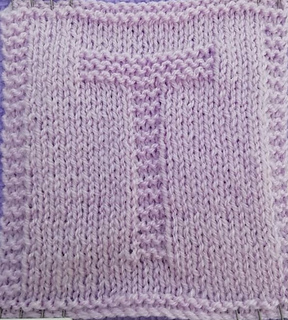 Ravelry: Alphabet square letter T pattern by Sammy Bristow