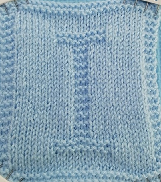 Ravelry: Alphabet square letter I pattern by Sammy Bristow