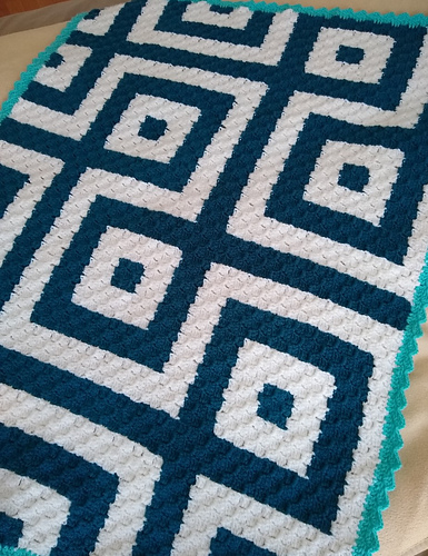 Ravelry: Connected Squares Blanket pattern by Amy Ziehn