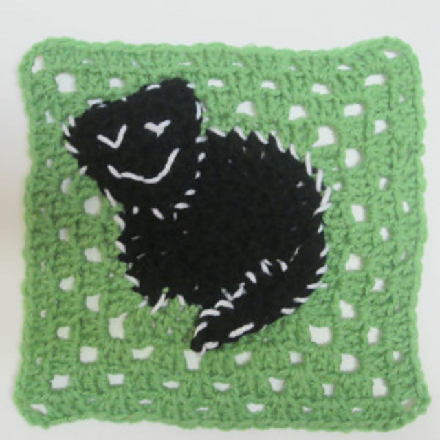 Ravelry: Kitty Cat Square pattern by Starling