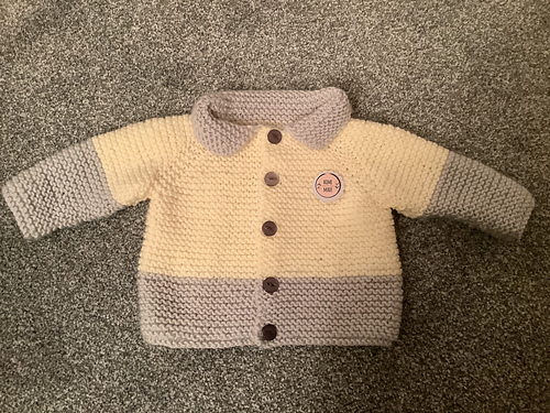 Ravelry: Garter Stitch Babbity Baby Jacket with a Collar pattern by ...