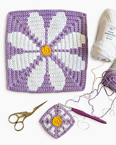 Ravelry: Daisy Dreams Mosaic Square pattern by Created by Carolien