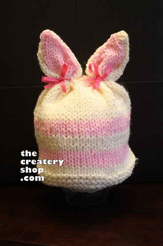Ravelry: Knotty Bunny Animal Hat - Knitted in One Piece pattern by ...