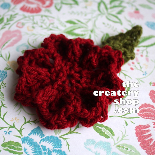 Ravelry: Easy Flower Knitted in One Piece Applique(Bella) pattern by ...