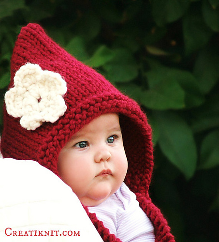 Ravelry: Pixie Hood Baby pattern by CreatiKnit