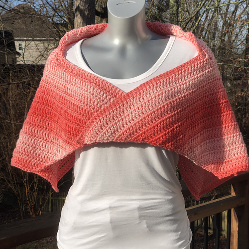 Ravelry: Sunrise Chevron Wrap pattern by Creations By Courtney