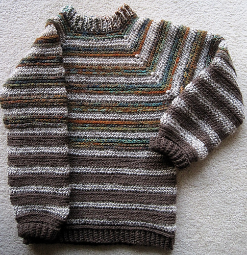 Ravelry: Textured Striped Pullover pattern by Sarah Lora