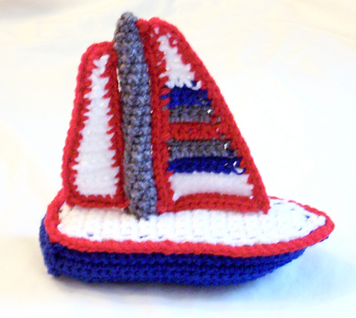 Ravelry: Sailing, sailing over the bounding main - Sailboat Pattern ...