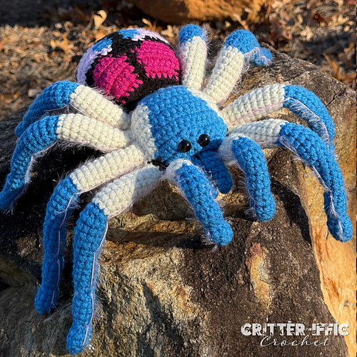 Ravelry: Jewel The T Seladonia Tarantula pattern by Charlyn Smith