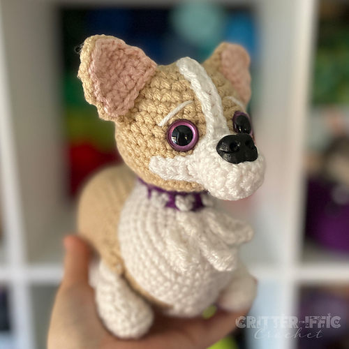 Ravelry: Crowley the Corgi Cerberus Dog pattern by Charlyn Smith