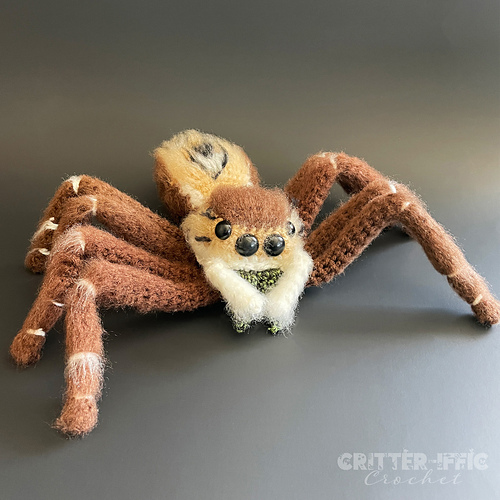 Ravelry: Scoot the Jumping Spider Amigurumi pattern by Charlyn Smith