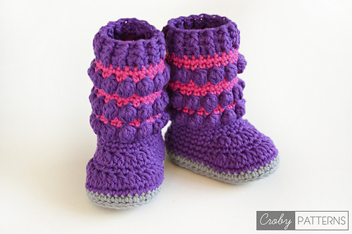 Ravelry: Baby Booties - COLOR MADNESS pattern by Croby Patterns - Doroteja