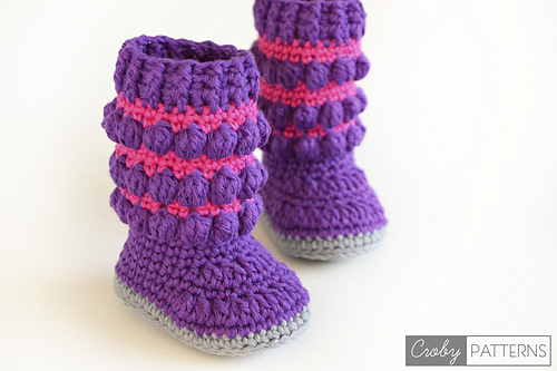 Ravelry: Baby Booties - COLOR MADNESS pattern by Croby Patterns - Doroteja