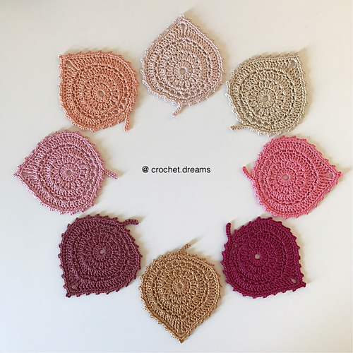 Ravelry: Leaf Coasters pattern by Katherine Laight